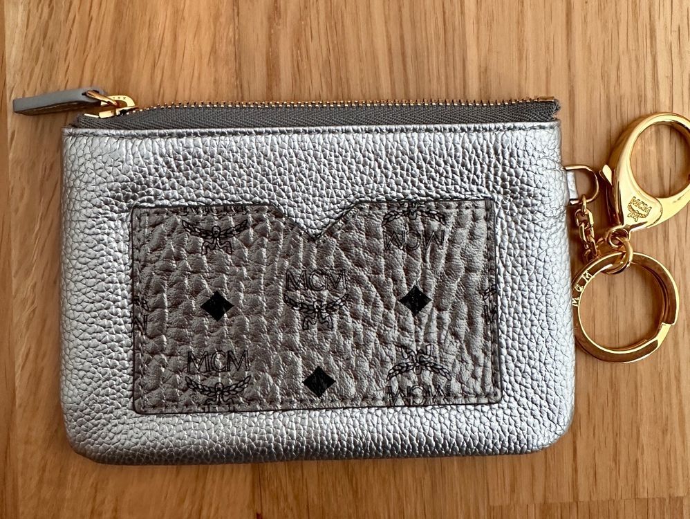 Mcm silver keyring Pouch/ portmonnaie (Neu und originalverpackt) in für ...