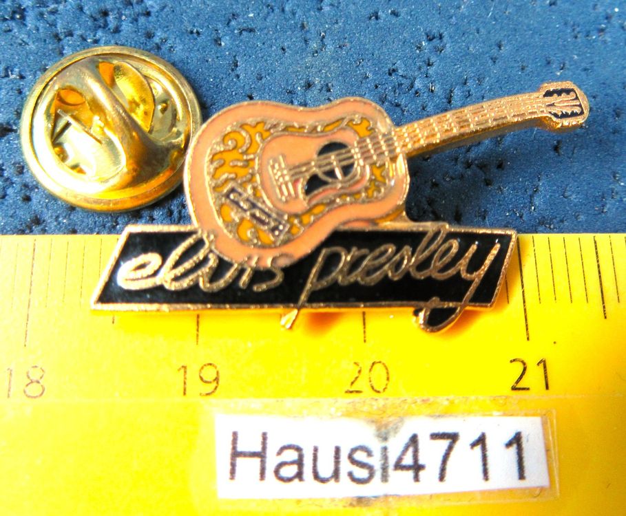 ELVIS PRESLEY GITARRE GOLDEN PIN ENAMEL TOP-QUALITÄT 35MM (Gebraucht ...