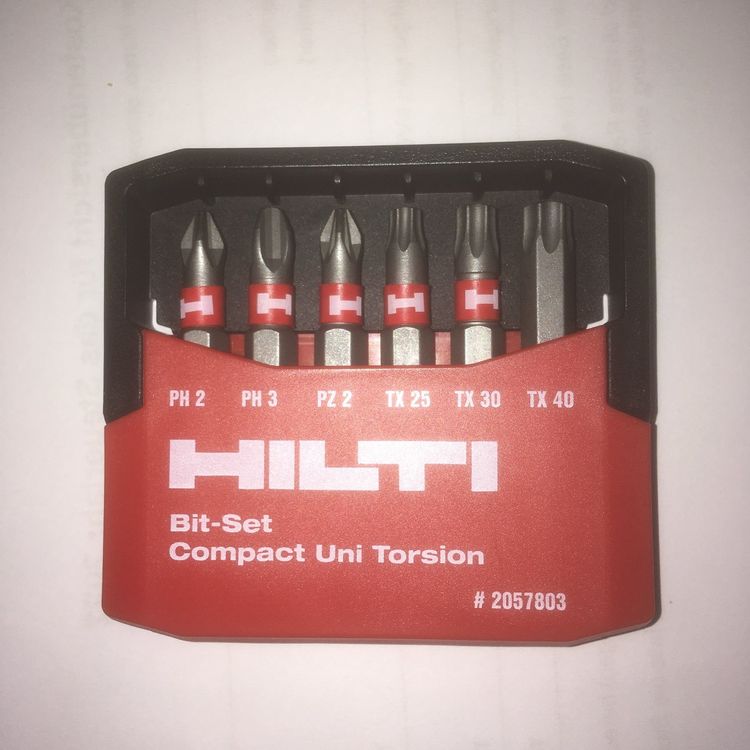 Hilti Bit-Set Compact Uni Torsion 50/2" T Kreuzschlitz Torx | Kaufen ...
