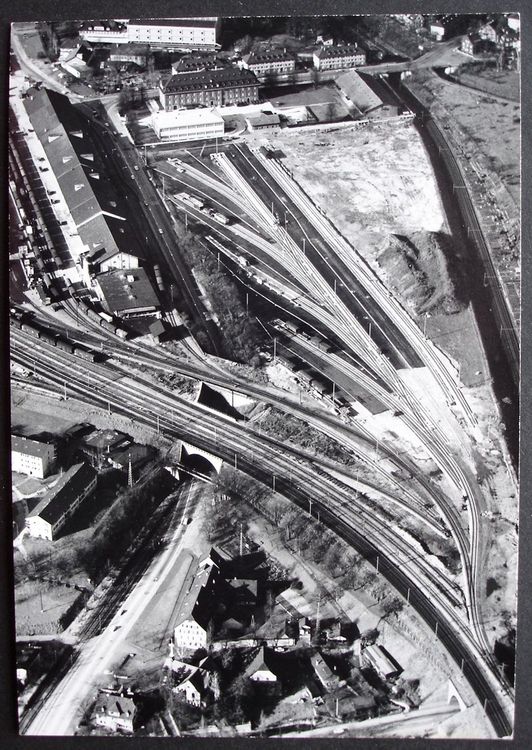 BASEL Bahn-Bau Flugaufnahme No. 63046 Balair AG Balzer Basel (Neu ...