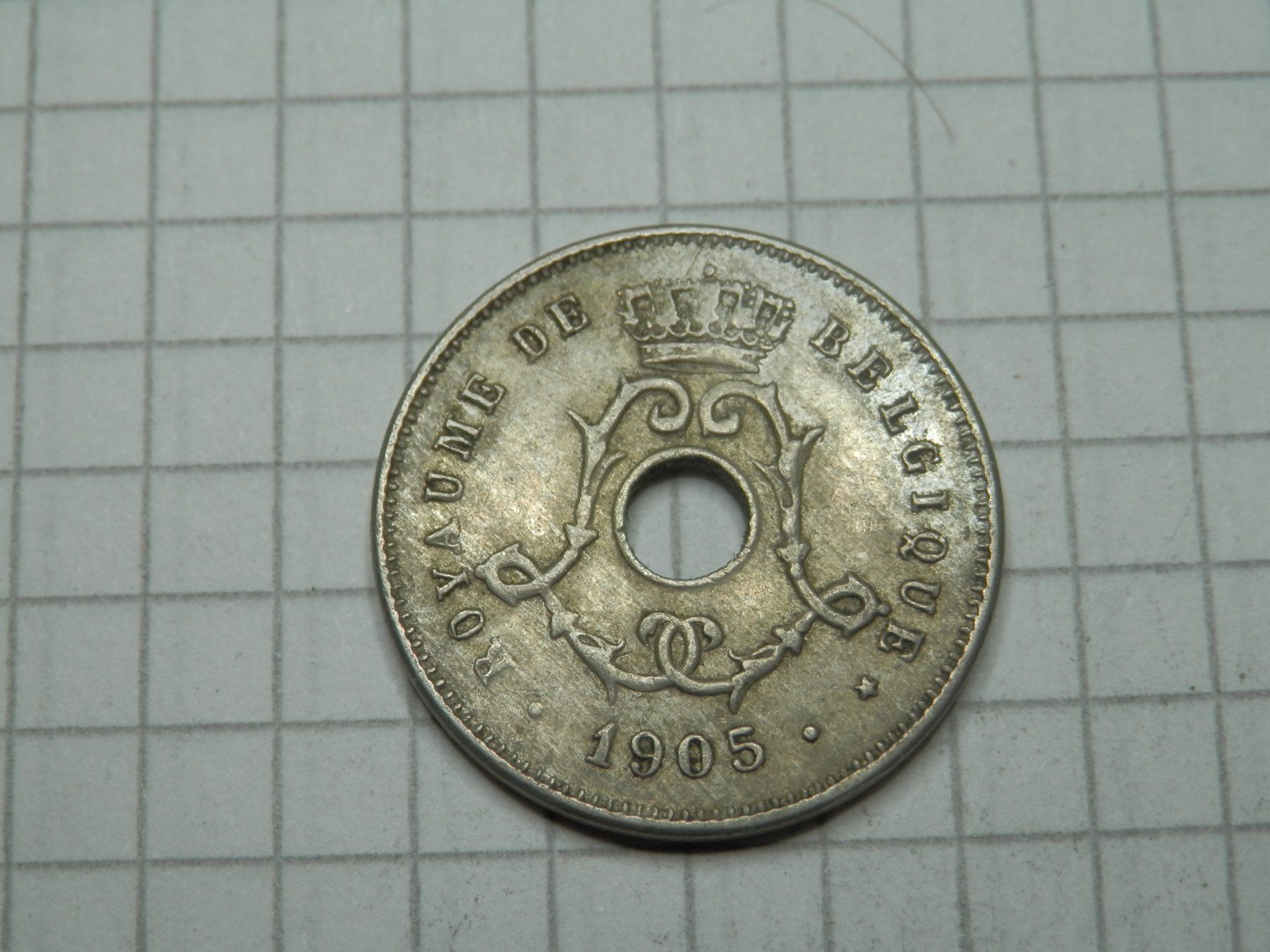 Belgien 5 Centimes, 1905 Legende in französisch - "Belgique" (Gebraucht) in Weiach für CHF 1 ...