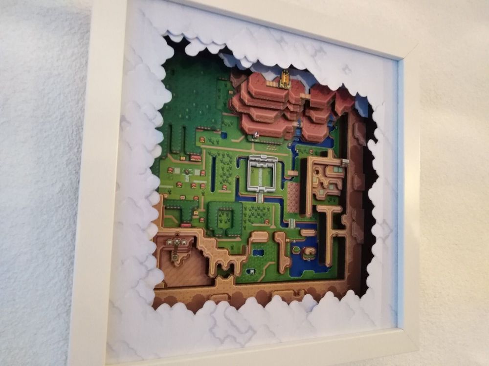 The Legend of Zelda Hyrule Light World Shadow Box Diorama (Neuf (Voir ...