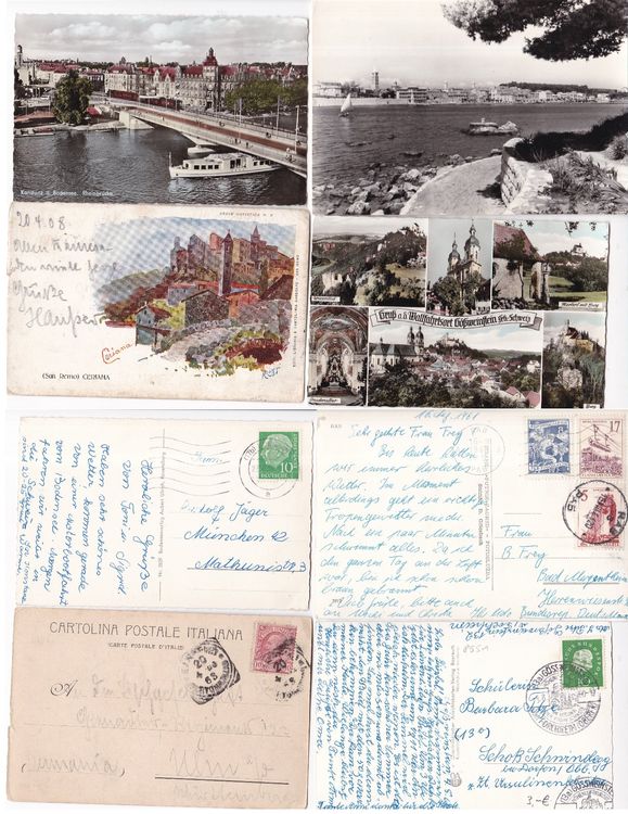 40 Alte Postkarten, Ansichtskarten "Ausland" (Gebraucht) in Münchwilen ...