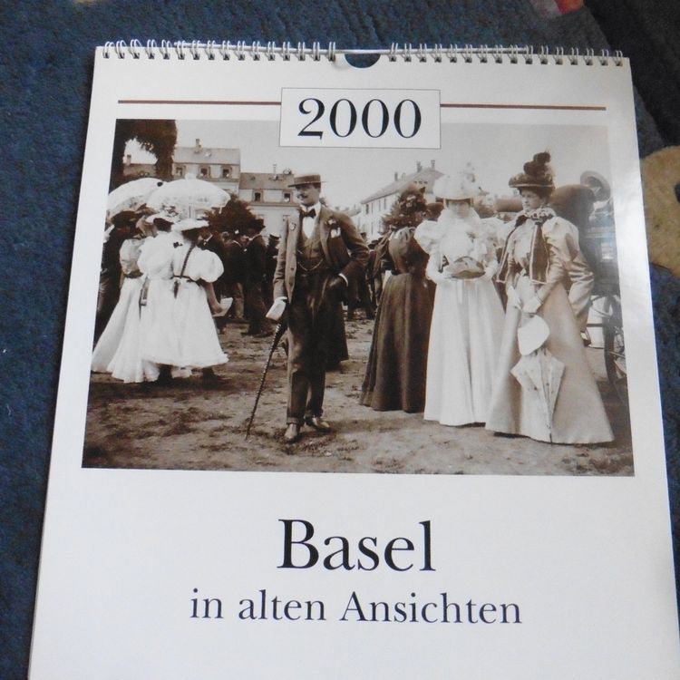 Basel,alte Fotos,Kalender 2000,Zoll,Fähre,Riehenstr.,Rest. (Gebraucht ...