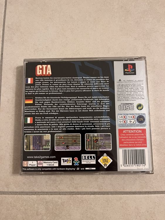 GTA Grand Theft Auto 1 - Platinum Edition - PS1 (Gebraucht) in Suhr für CHF 84 – mit Lieferung ...