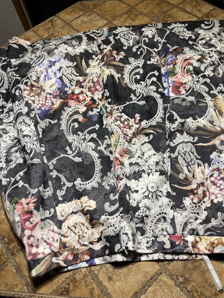 Gonna fantasia floreale Madeleine,cotone satinato,tg M/L-chi (Nuovo ...