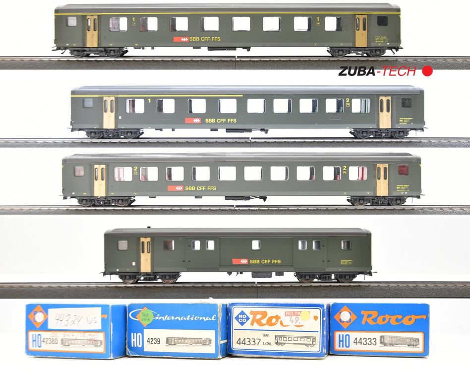 Roco 4x Personenwagen EW II der SBB H0 GS mit OVP (Gebraucht) in St. Gallen für CHF 34 – mit ...