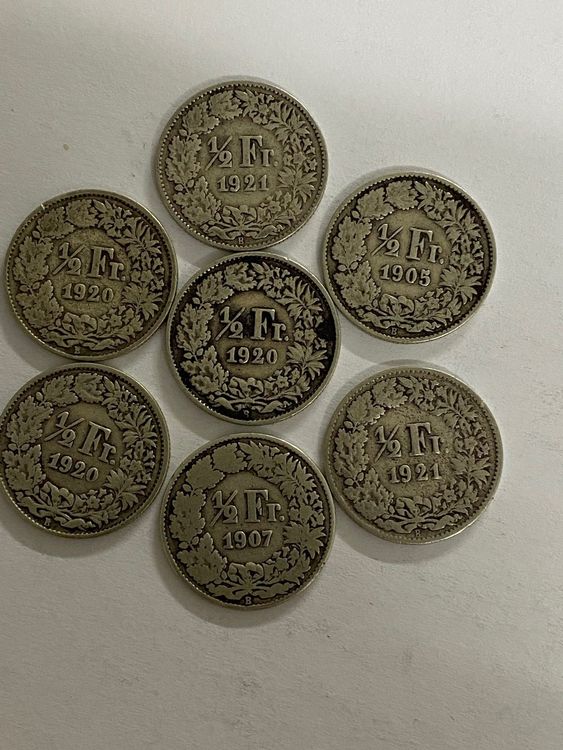 7 Stk 50 Rp über 100 Jahre Alt (54) (Gebraucht) in Ballwil für CHF 12 – mit Lieferung auf ...