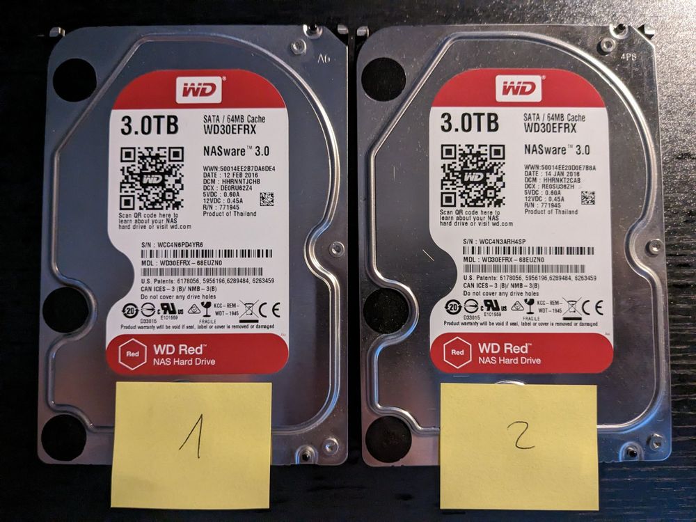 2x WD Red 3TB HDD | Kaufen auf Ricardo
