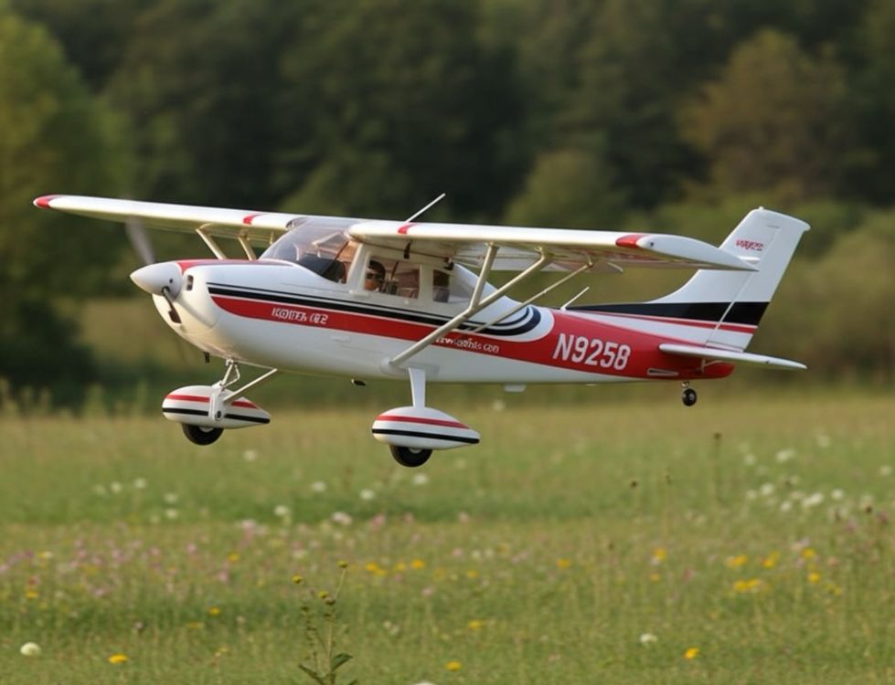 Cessna-182 rot, Spannweite 2000mm, 6S PNP von HSDJets (Neu und ...