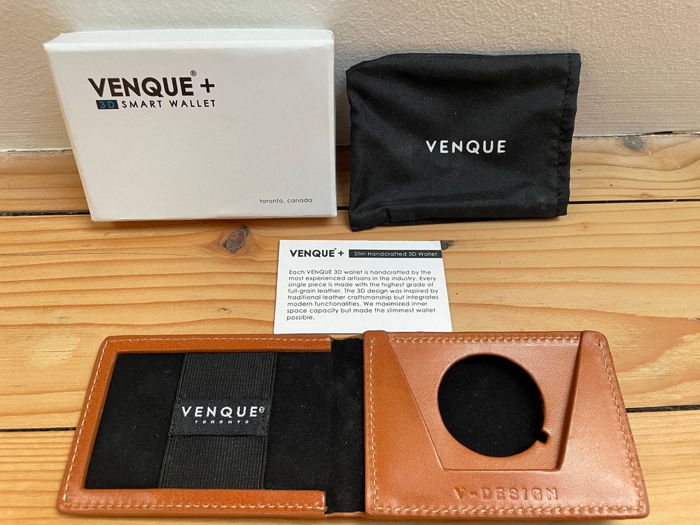 VENQUE 3D Smart Wallet kleines Leder Portemonnaie aus Canada (Neu und originalverpackt) in ...