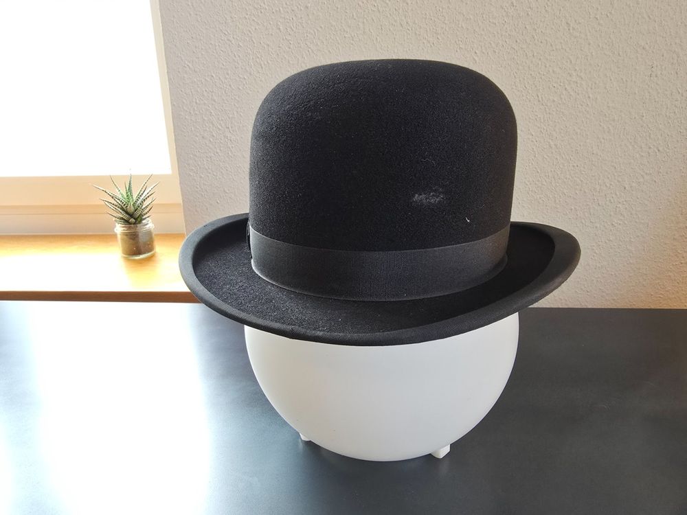 Eleganter Herrenhut , Melone "Bowler" Gr. 58/59 vintage (Gebraucht) in ...