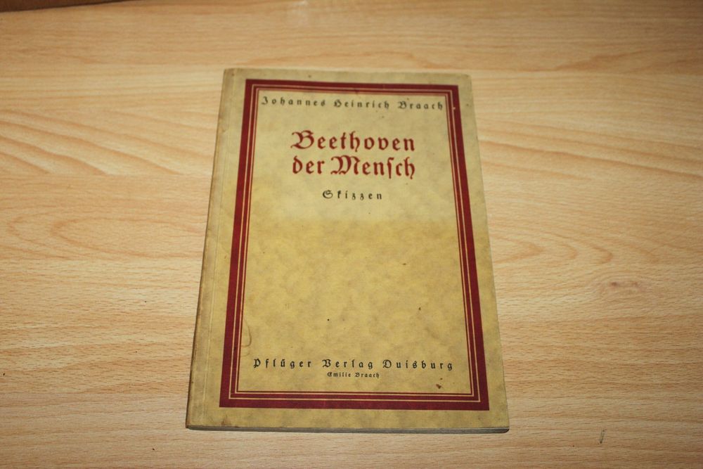 Beethoven der Mensch. Skizzen - Braach (Gebraucht) in Kaden für CHF 15 ...