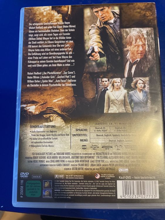 Anatomie einer Entführung (Robert Redford) (Kidnapper-film) (Gebraucht ...