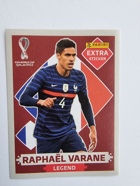 Panini WK 2022 Extra Sticker Raphael Varane Burgund | Kaufen auf Ricardo
