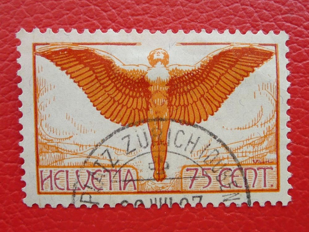 Flugpost: 1930: F11 mit sauberem Halbmond-O, SBK: 130.-+ (Gebraucht) in Sursee für CHF 20 – mit ...