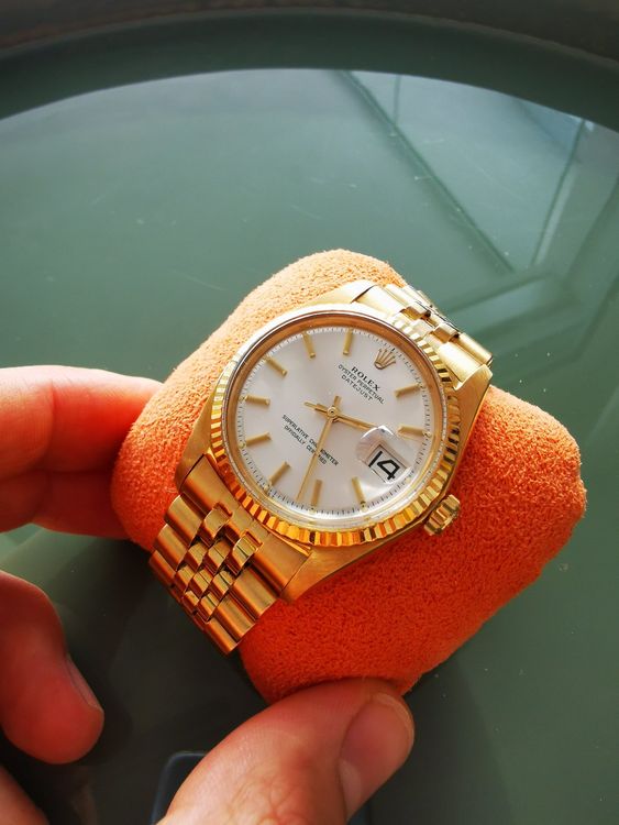 Rolex Datejust 1601/8 | 36mm | 18k Gold | CPO Box & Papier (Gebraucht ...