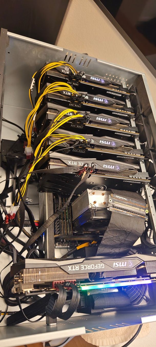 KI-Computer GPU-Server Projekt 6× RTX3060, X99-E WS, 128DDR4 (Defekt ...