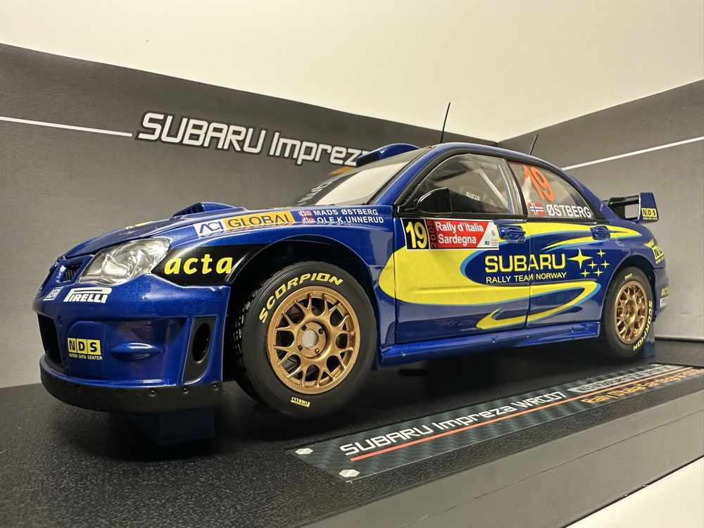 Subaru Impreza WRC 1:18, Østberg, Rally d‘Italia, SUN STAR (Neu (gemäss ...