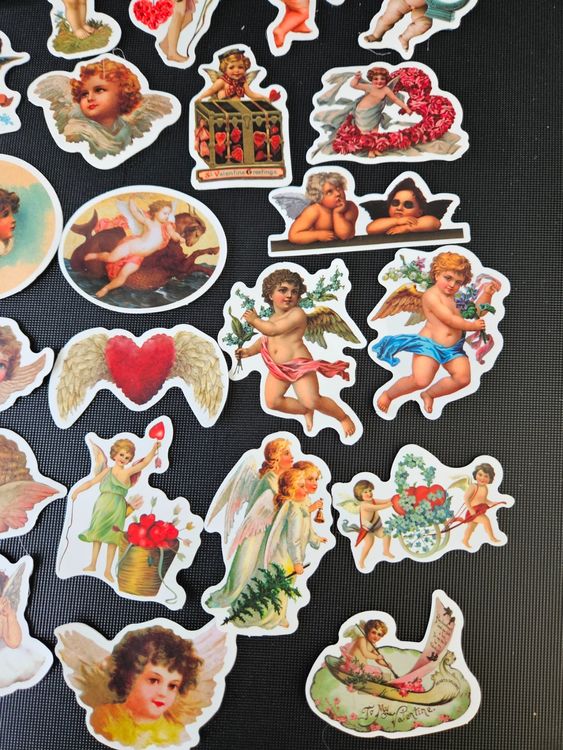 50 Sticker Aufkleber Etiketten Engel Engelfiguren Basteln | Kaufen auf ...
