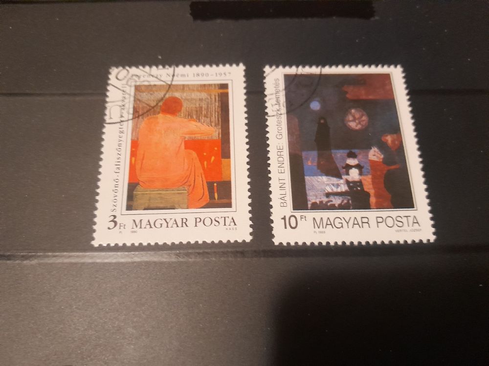 2 Timbre Magyar Posta - Hongrie - Art, Peinture Rare (Gebraucht) in Marly für CHF 0.25 – nur ...