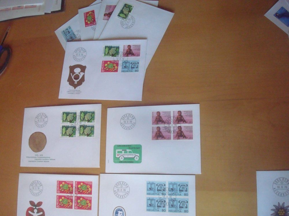 CH 1976 FDC Serie einzeln u 4er | Kaufen auf Ricardo