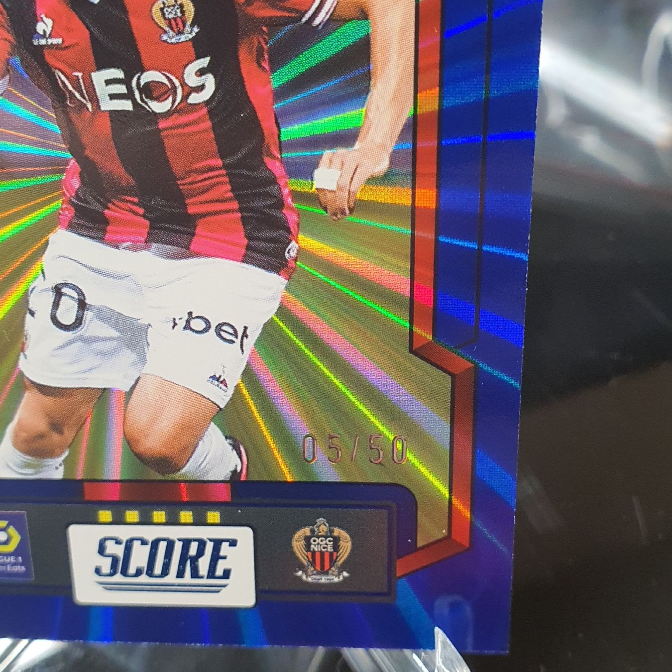 Carte de foot Youcef Atal - OGC Nice - Score Blue 2023 (Neu (gemäss ...