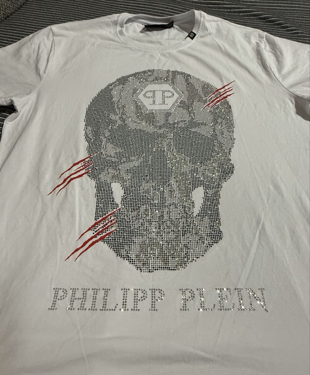 Philipp Plein T-Shirt XXL, Totenkopf Design, Top Zustand! (Neu (gemäss ...