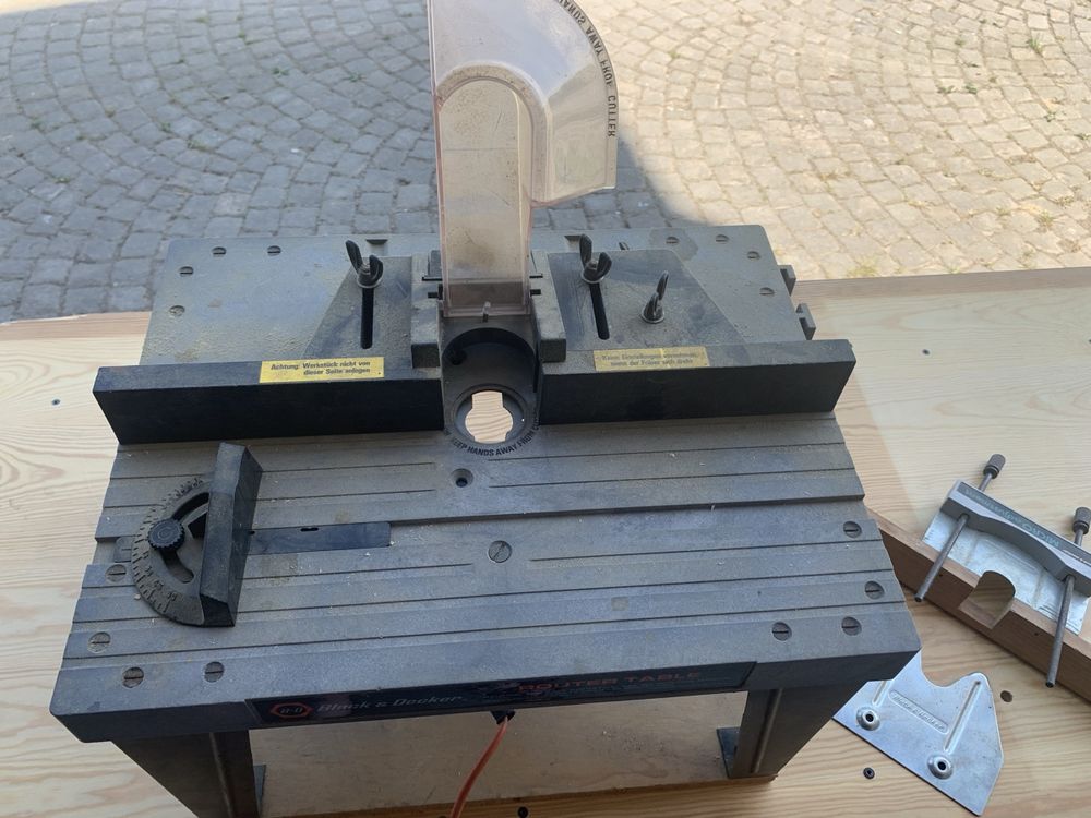 Alter Frästisch mit Oberfräse Black & Decker (Gebraucht) in belp für ...