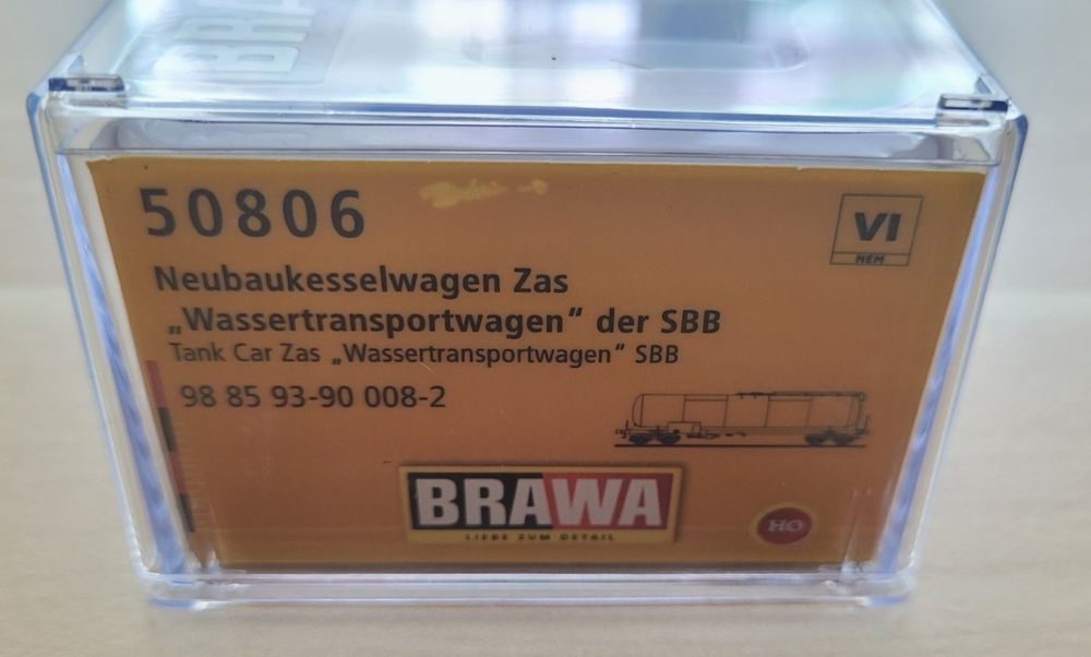 Brawa 50806 SBB CFF FFS Neubaukesselwagen Zas H0, DC (Neu und originalverpackt) in Bremgarten AG ...