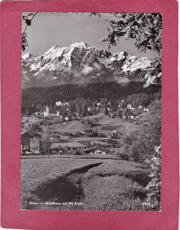 Flims Waldhaus mit Piz Riein 1956 | Kaufen auf Ricardo
