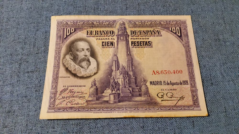 Spanien 100 Peseten 1928 Banknote, Top Sammlerstück! (Gebraucht) in ...