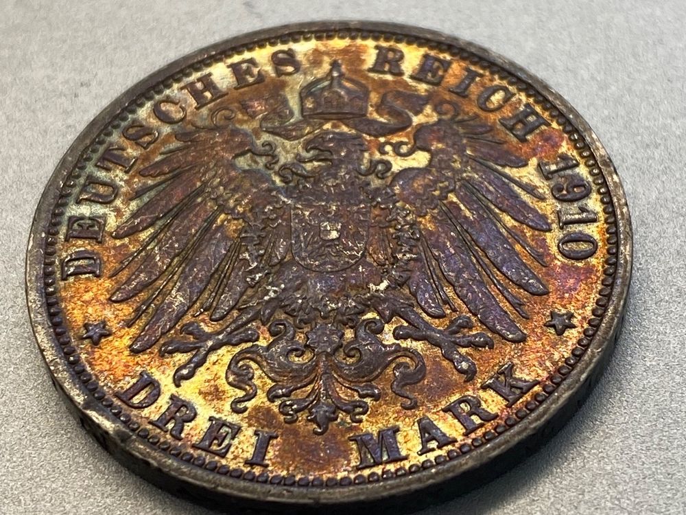 3 Mark Baden 1910 deutsches Reich | Kaufen auf Ricardo