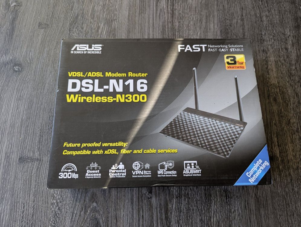 ASUS DSL-N16 Wireless Router / VDSL Modem mit Garantie (Gebraucht) in ...