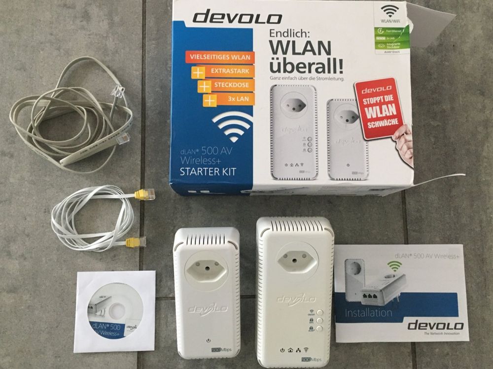 Devolo dLAN 500 AV Wireless+ Starter Kit CH (Gebraucht) in Freidorf TG für CHF 13 – mit ...