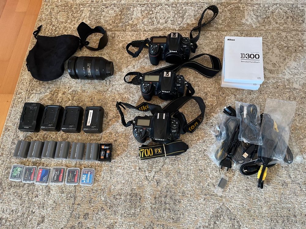 various Nikon D700 + 2xD300 + Nikkor 28-300 + more - top ! (Gebraucht) in Rafz für CHF 331 – nur ...