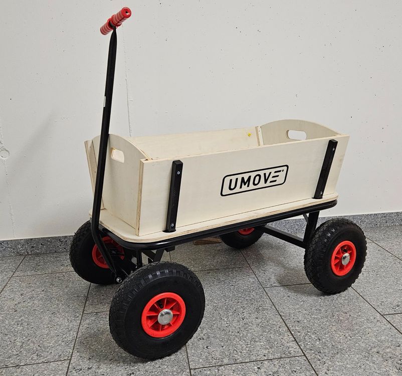 Leiterwagen aus Holz | 80 × 52 × 107 cm | max. 80 kg | Kaufen auf Ricardo