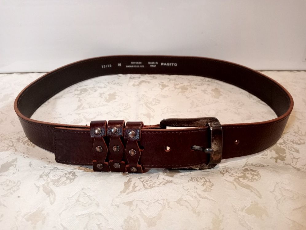 Vintage Leder Gürtel 95 cm Italy Pasito | Kaufen auf Ricardo