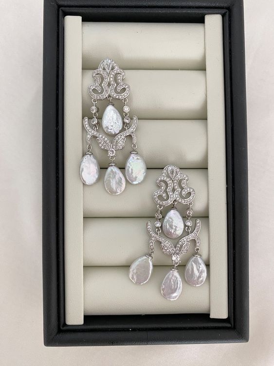 Perlen Ohrringe/ Süsswasserperlen echte (Neu und originalverpackt) in Sarnen für CHF 40 – mit ...