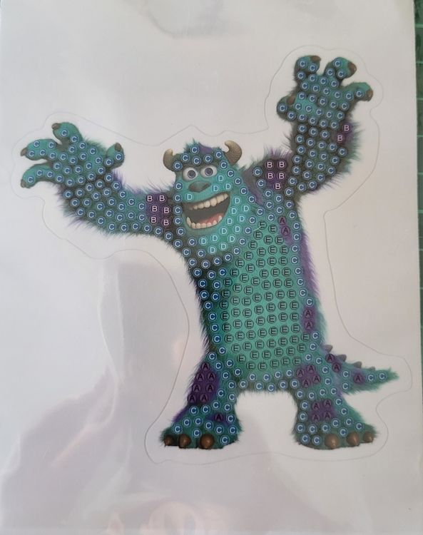 Disney100 Crystal Art Sticker - Sully (Neu und originalverpackt) in ...