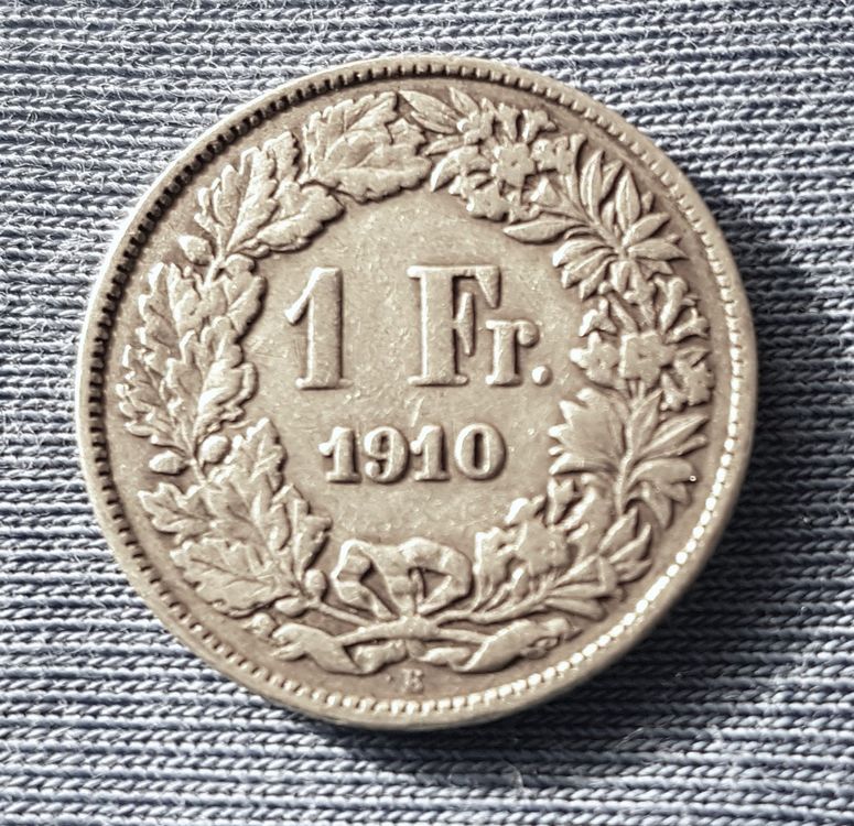 1 Franken 1910 uralte sehr rare Silbermünze ab nur 1 Fr !!! (Gebraucht) in Camignolo für CHF 3.5 ...