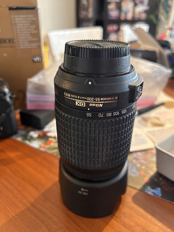 NIKON Nikkor AF-S 55-200mm f/4-5.6G IF-ED DX VR lens (Gebraucht) in Wädenswil für CHF 33 – mit ...