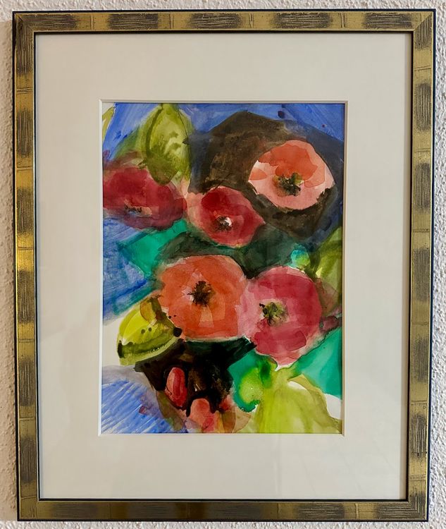 Aquarell, Blumenbild, gerahmt, signiert. (Gebraucht) in Weinfelden für CHF 20 – nur Abholung auf ...
