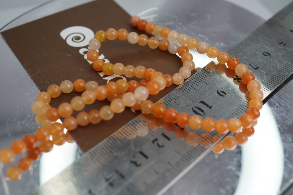 Aventurin Orange 4mm Strang ab 1.- Auktion (Neu und originalverpackt ...