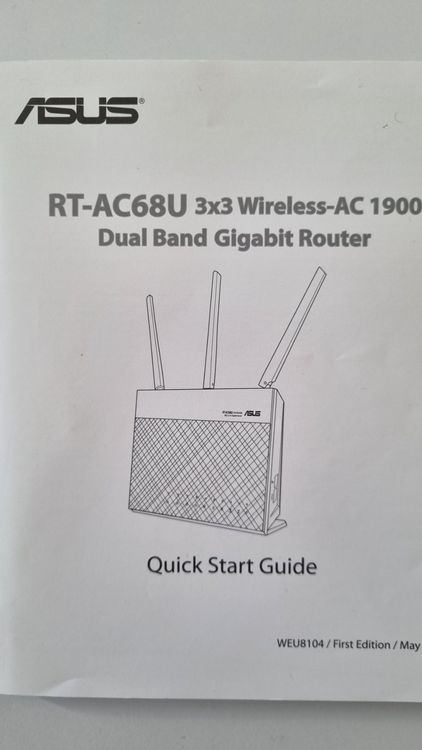 Router ASUS RT-AC68U 3x3 Wireless AC 1900 Dualband Gigabit (Gebraucht) in Horw für CHF 20 – mit ...