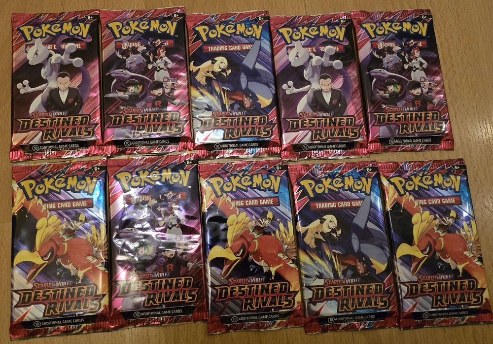 Lot de 10 boosters Pokémon Écarlate et Violet Destinées eng (Neuf avec ...