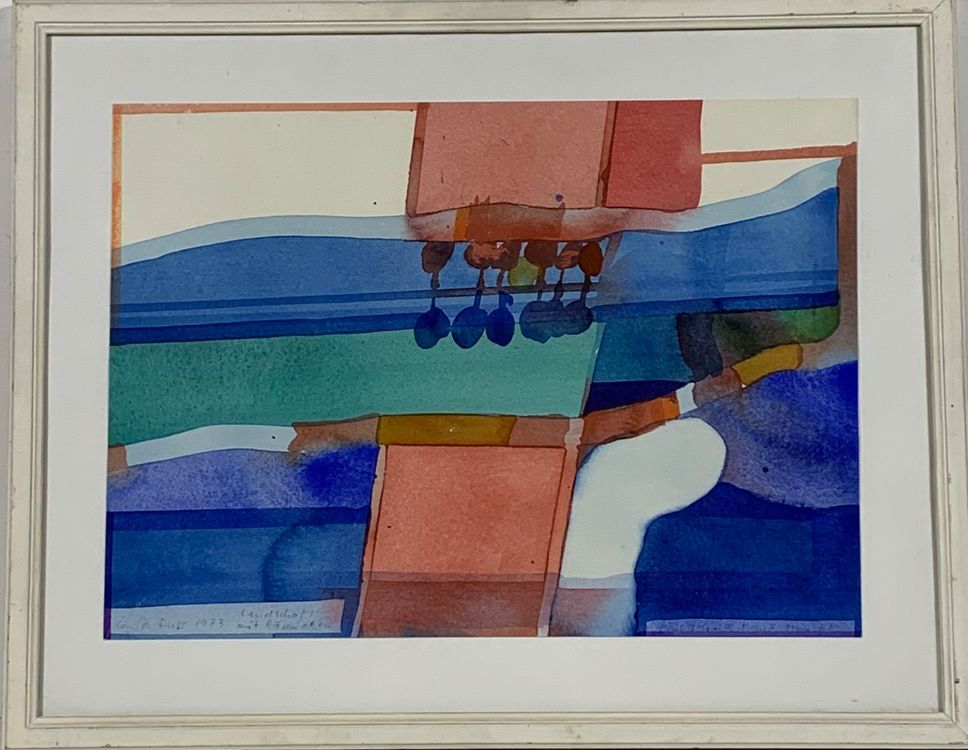 Carlos Duss (1932-1990) Landschaft mit Bäumen Aquarell (Gebraucht) in Root für CHF 114 – mit ...