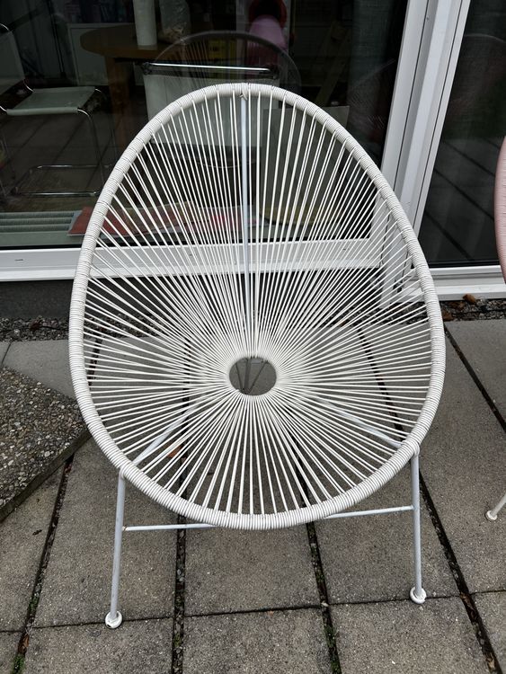 Spaghetti-Gartenstuhl, weiss | Kaufen auf Ricardo