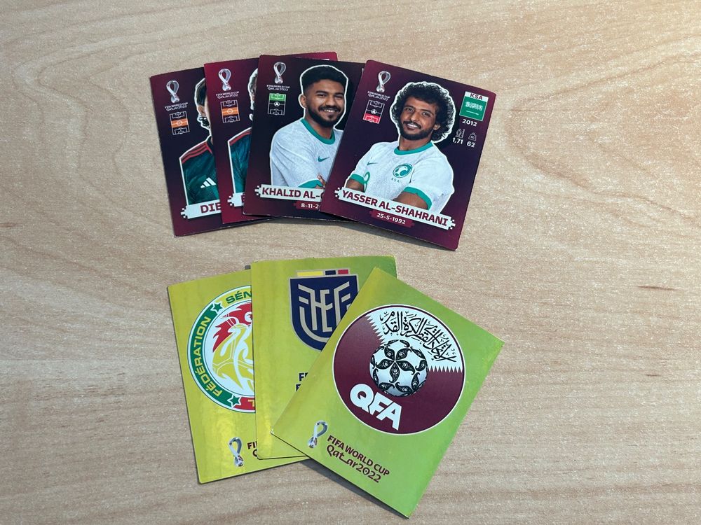 5er-Set Panini Sticker Fifa World Cup Qatar 2022 Oryx Ed. (Neu (gemäss Beschreibung)) in ...