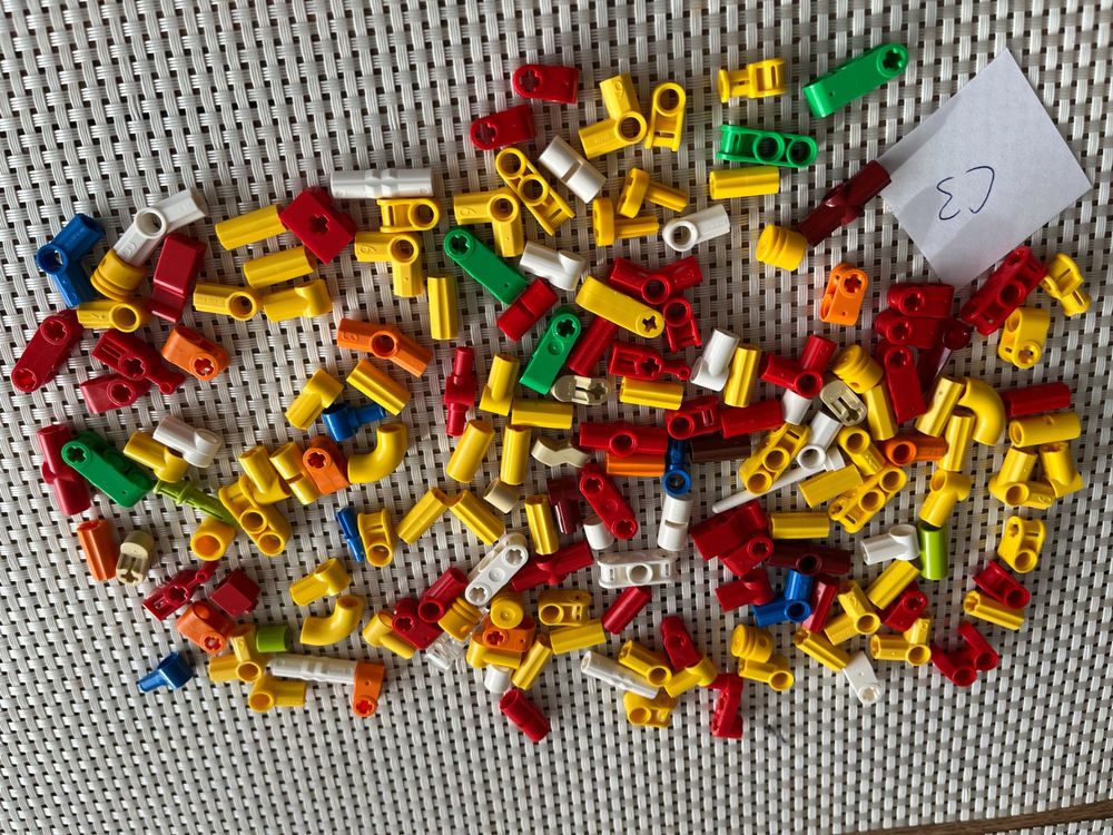 Lego Technik farbige gelbe rote Verbinder Verbindungen LotC (Gebraucht ...